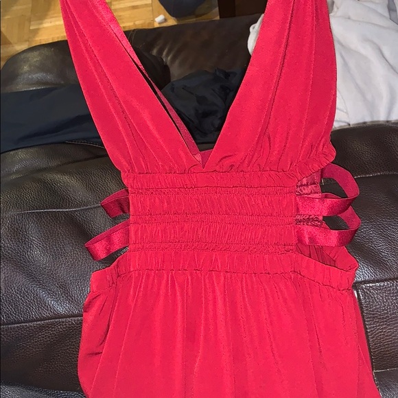 Express | Tops | Red Strappy Shirt | Poshmark